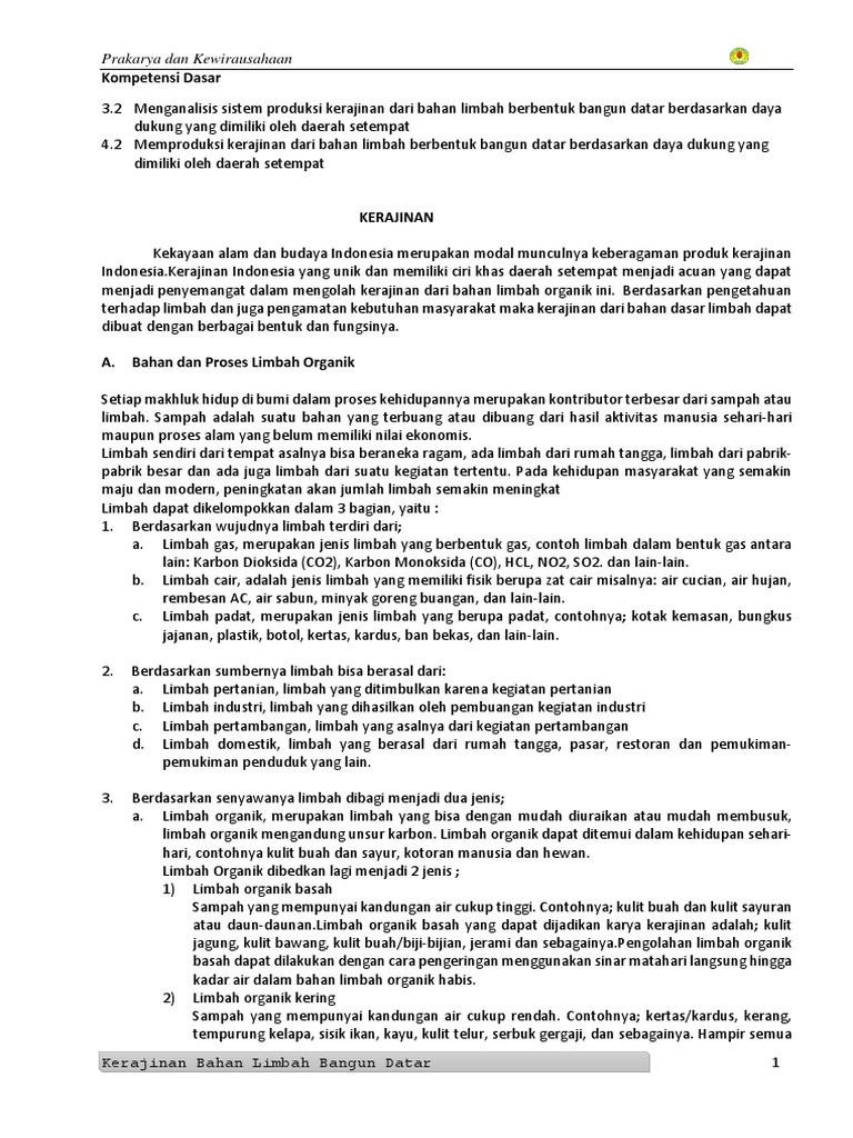 PKWU Kelas XI SEMESTER I | PDF