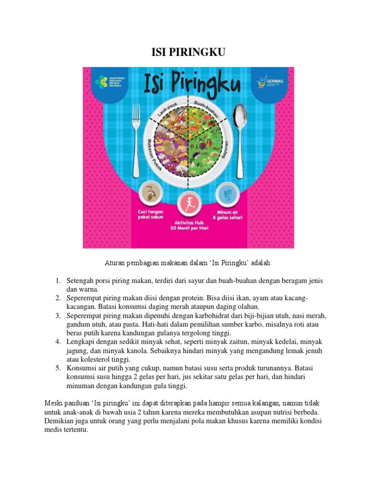 Isi Piringku | PDF | Memasak, Makanan, & Anggur