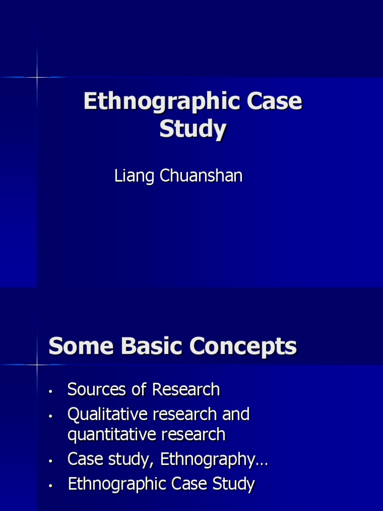 Ethnographic Case Study | PDF