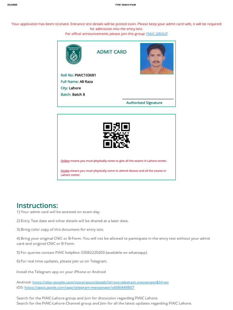 PIAIC Student Portal PDF | PDF | Business | Computers