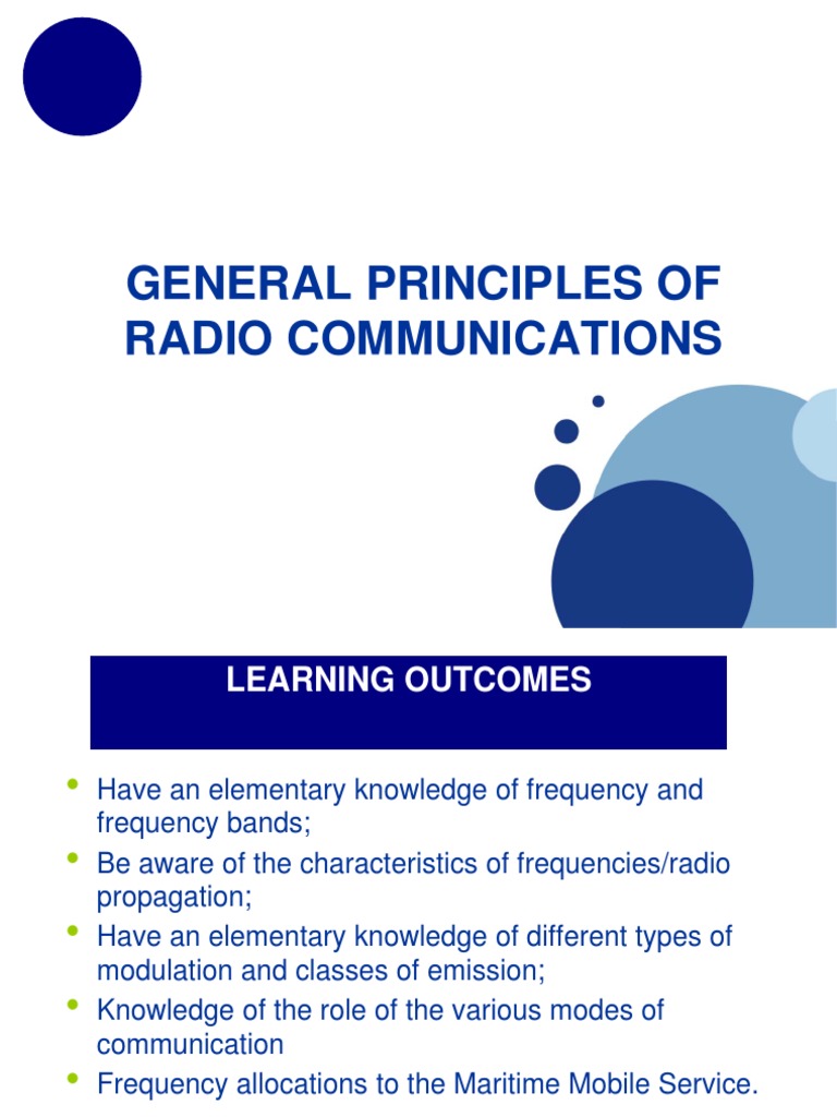 Unit 2 Principles of Radio Communication | PDF | High Frequency | Radio ...