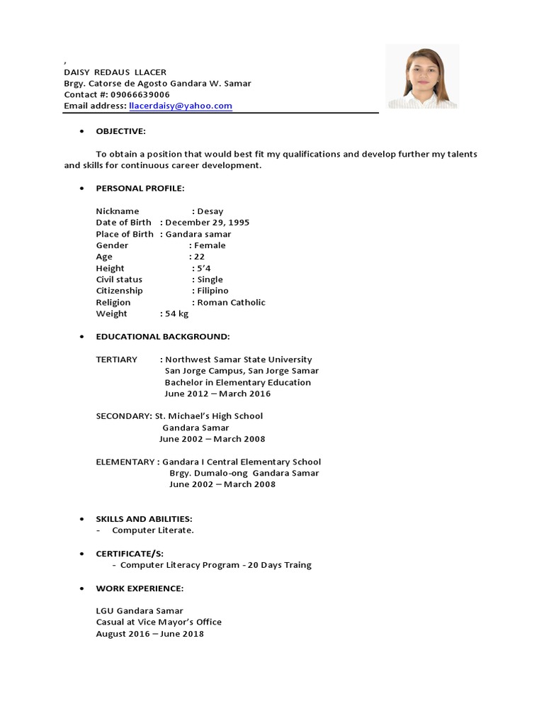 Resume Daisy | PDF