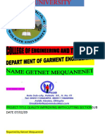 Internship Report by GENET ALEMU: Faculty of Civil and Hydraulics ...