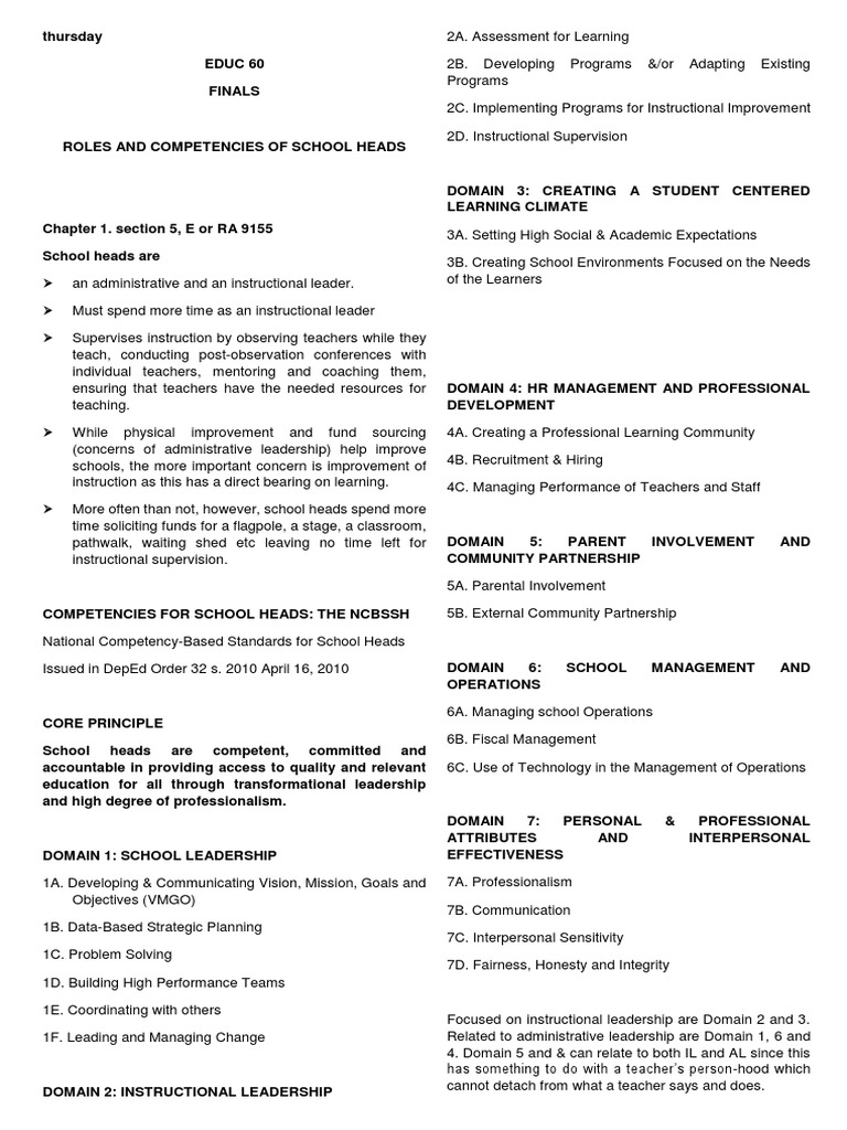 EDUC 60 Finals Reviewer | PDF