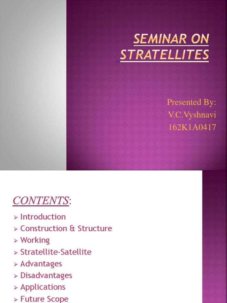 Stratellite Technology in Wireless Communication | PDF | Technology ...