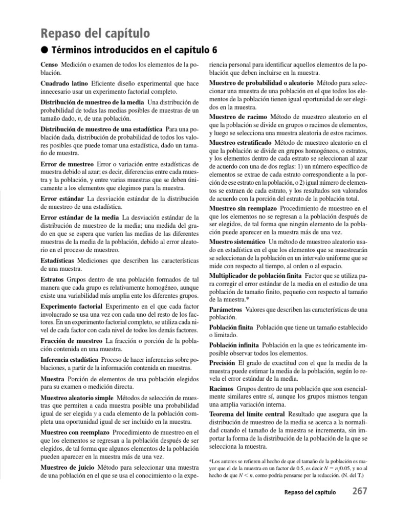 Levin-Cap6-Repaso de Terminos | PDF | Métodos y materiales de enseñanza ...