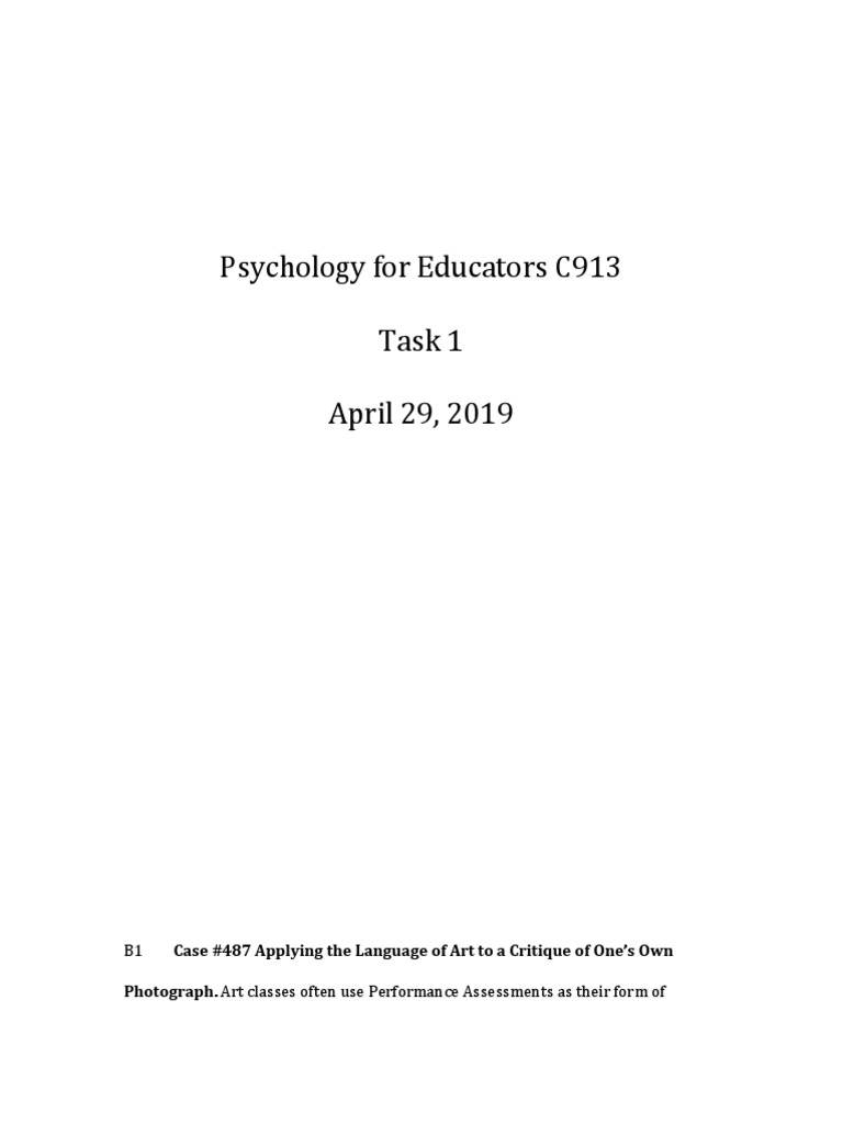 Task 1 C913 | PDF