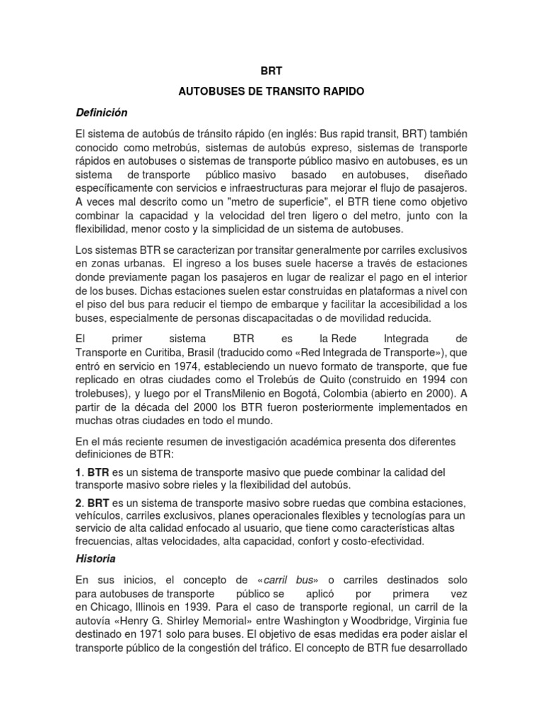 BRT | PDF