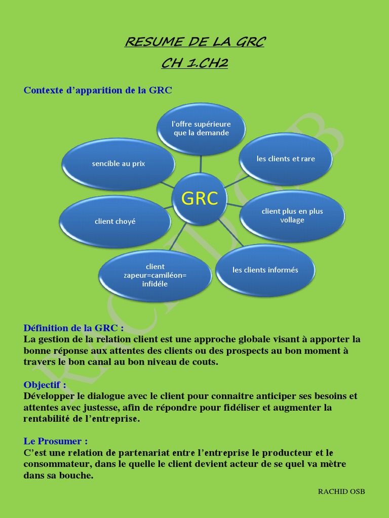 GRC - Resumé 1 | PDF
