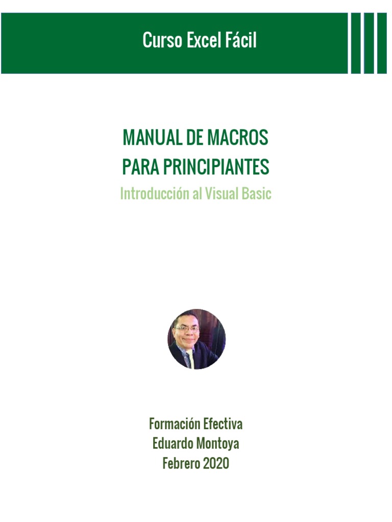 Manual de Macros para Principiantes - Excel Fácil | PDF