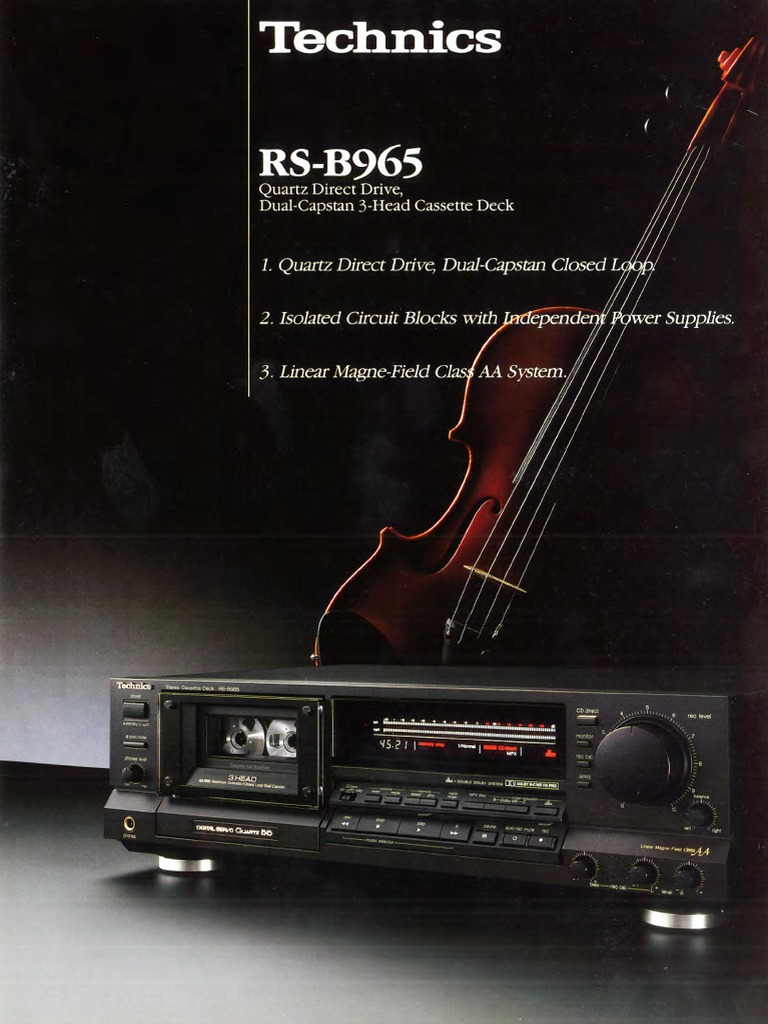 Hfe Technics rs-b965 Brochure en PDF | PDF