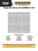 Sopa de Letras de Tabla Periódica de Los Elementos Químicos | PDF ...