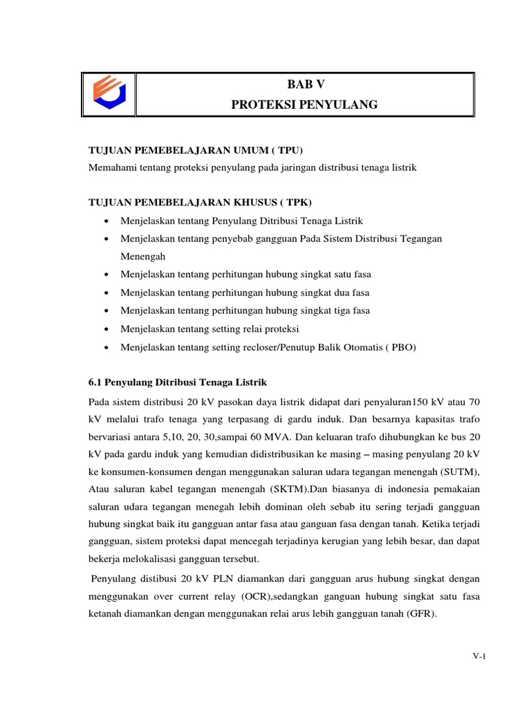 Proteksi Penyulang Distribusi Listrik | PDF