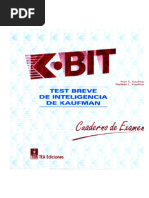 K-BIT Cuaderno de Examen | PDF