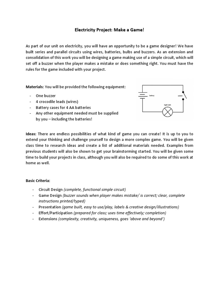 Electricity Project | PDF