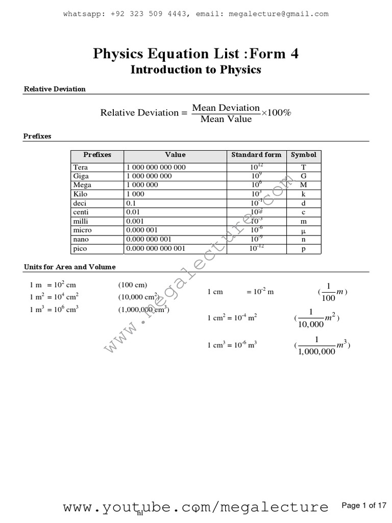 Physics O Level Notes 1 PDF | PDF | Teaching Methods & Materials
