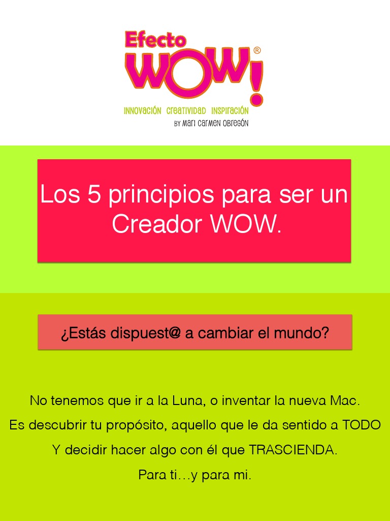 Efecto Wow | PDF