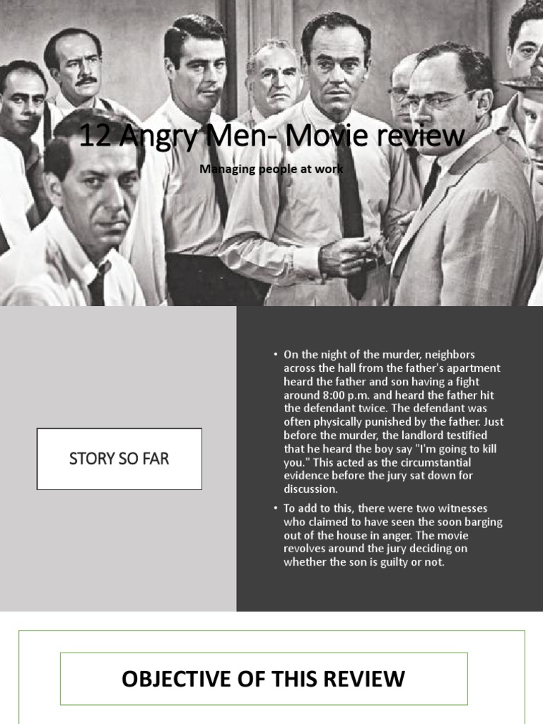 Analysis of 12 Angry Men's Jury Dynamics | PDF | Career & Growth