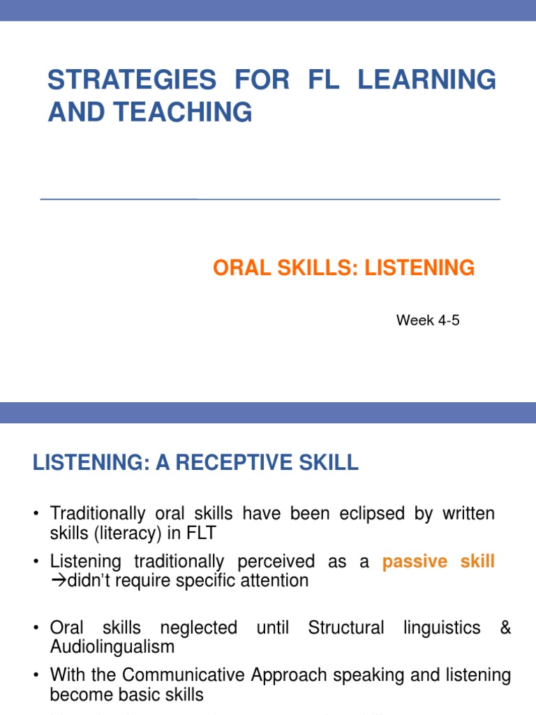 Teaching Effective Listening Skills | PDF | Language Arts & Discipline ...