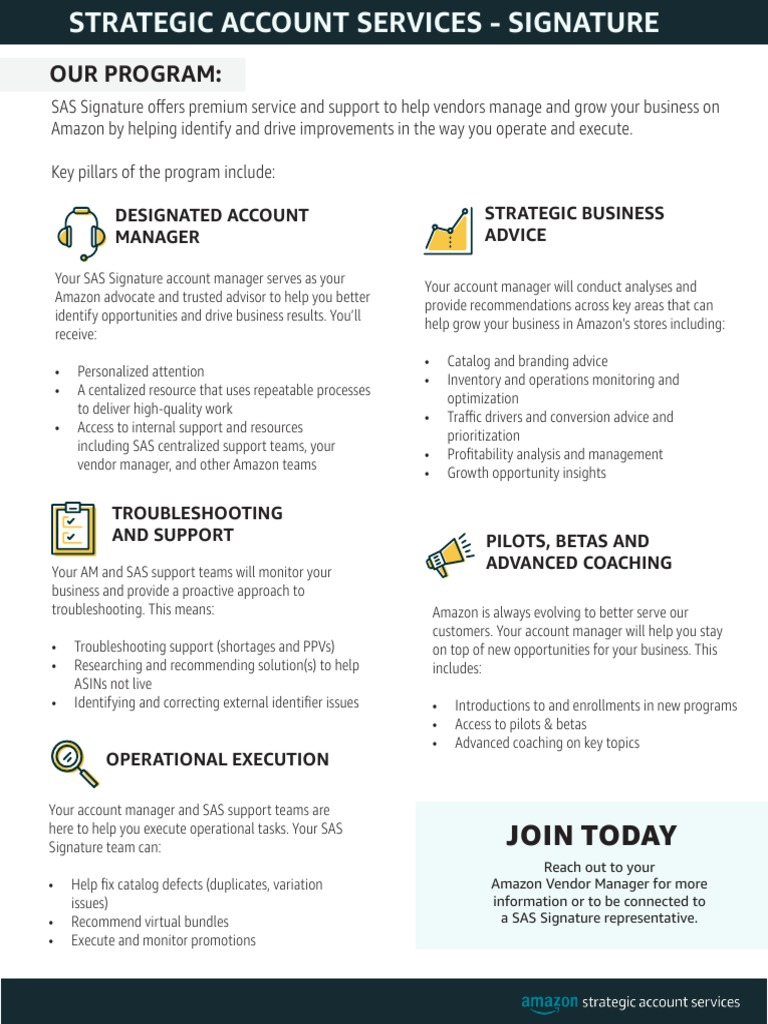 2020 Amazon SAS Signature Overview | PDF