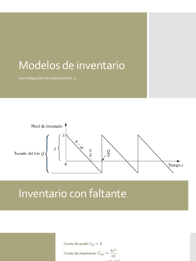 Teoría de Inventarios 2 | PDF