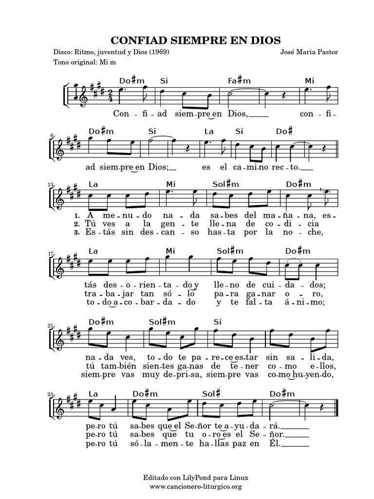 Confiad Siempre en Dios S | PDF