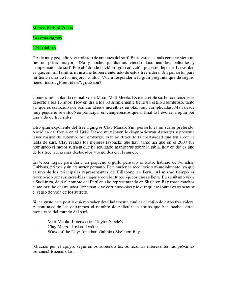 Modelo de Texto | PDF