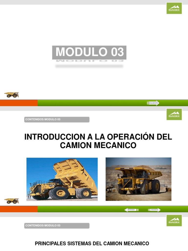 3-Presentacion Modulo 03 I OCM PDF | PDF | Transmisión (Mecánica) | Turbocompresor