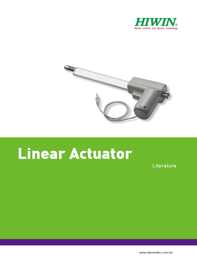 Atuador Linear Catalogo Hiwin PDF | PDF | Power Supply | Electric Motor