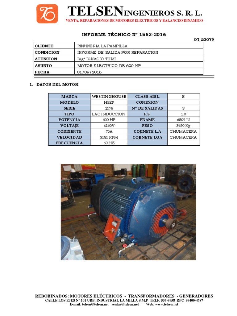 If-1563-2016 La Pampilla (23079) Salida | PDF | Dispositivos magnéticos ...