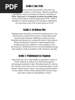 Balitaan Iskrip Sample Script For Newscasting in Filipino | PDF