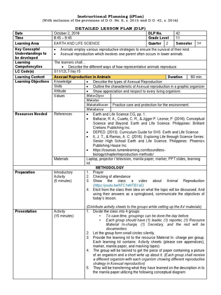 DLP Earth and Life Science | PDF | Reproduction | Biological Interactions