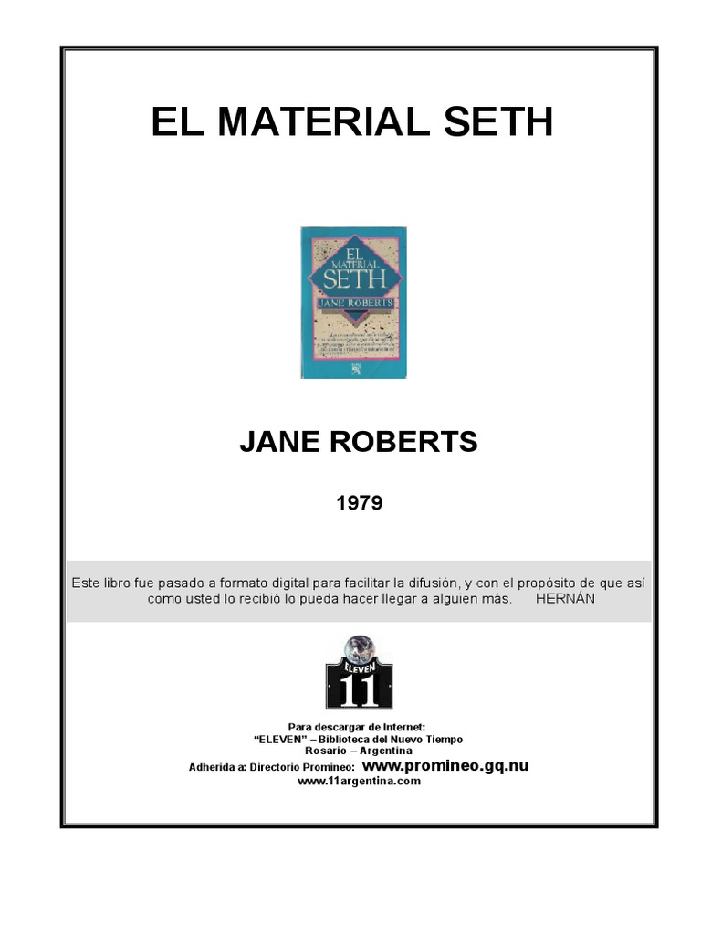 El Material Seth | Descargar gratis PDF | Mente inconsciente | Realidad