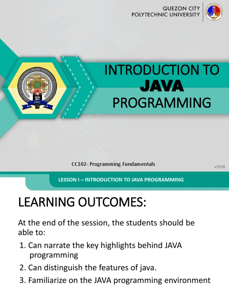 Cc102 Lesson 2 Bsit Ppt 97 2003 Support Intro To Programming Funda Pdf Java Virtual 
