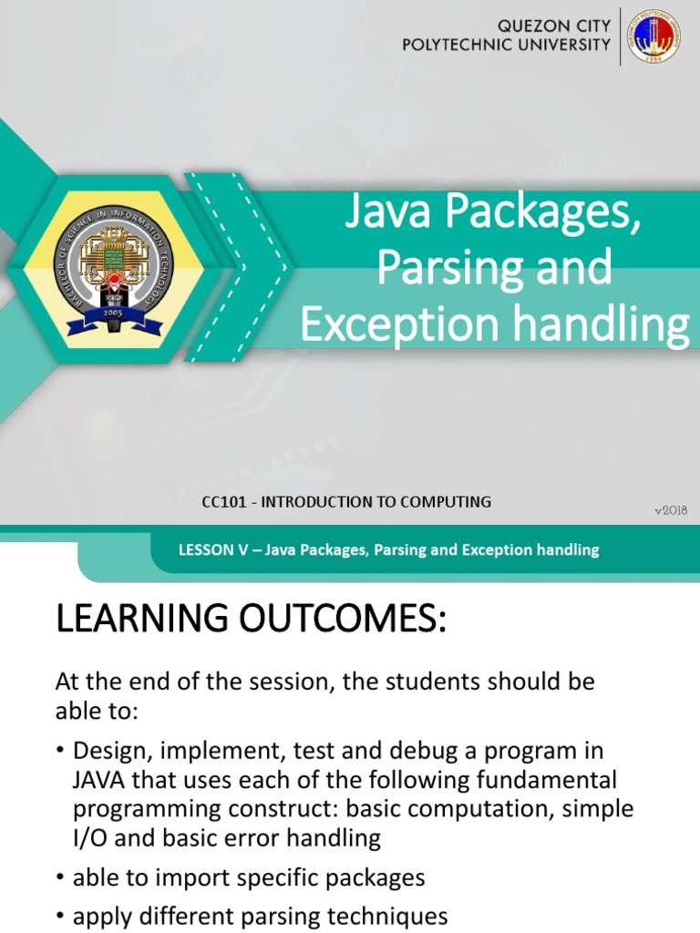 Java Packages, Parsing & Exception Handling | PDF | Class (Computer ...