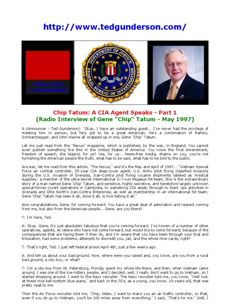 CIA Agent Speaks | PDF | Espionage | Central Intelligence Agency