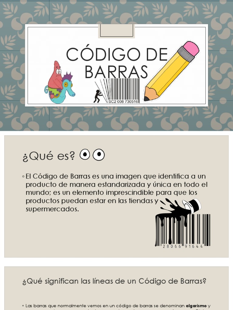 Código de Barras | PDF | Datos | Informática