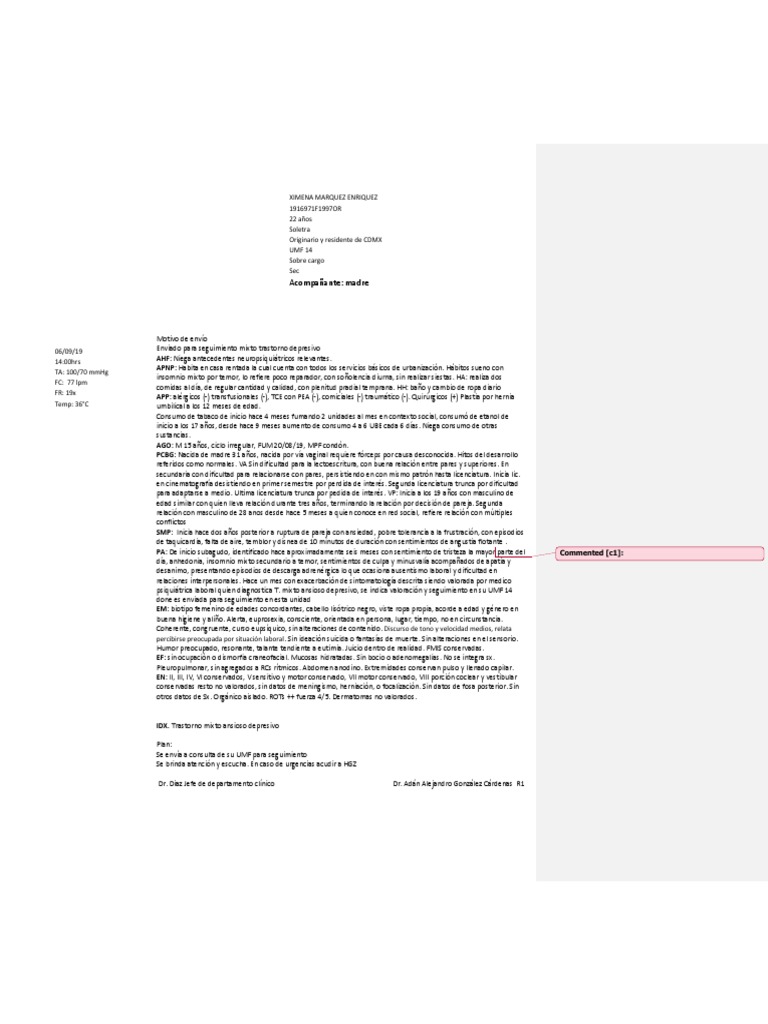 NV Ximena Marquez Enriquez | PDF | Medicina Familiar | Hospital