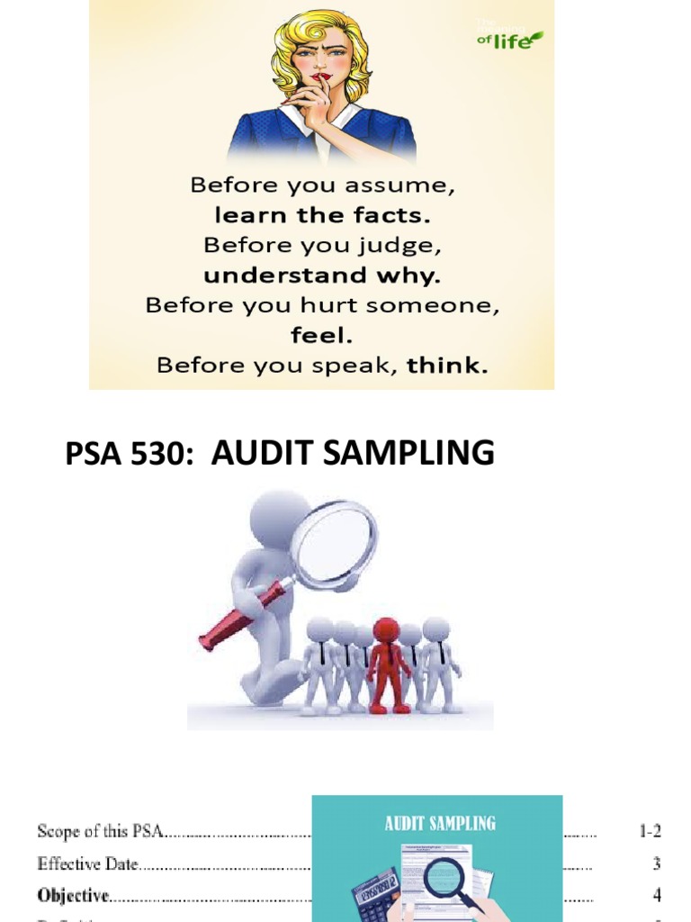AAI 2 Part 12 PSA 530-Audit Sampling | PDF | Financial Audit | Sampling (Statistics)
