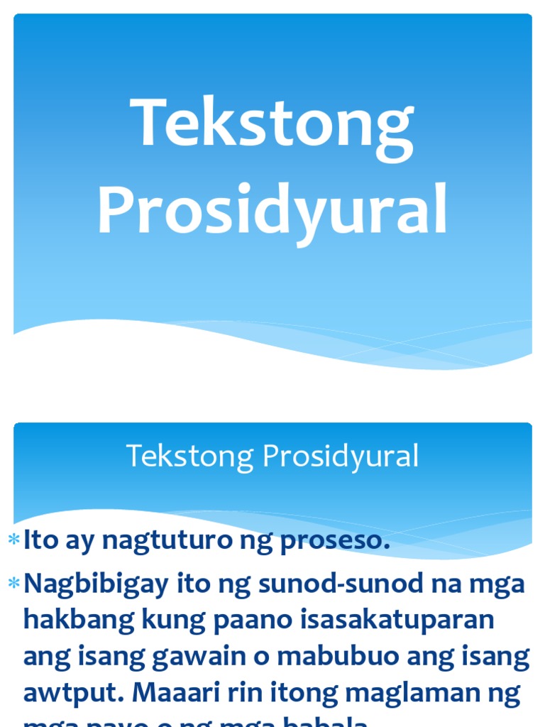 Tekstong Prosidyural | PDF