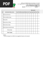 Checklist Pemeliharaan APAR Bulanan | PDF