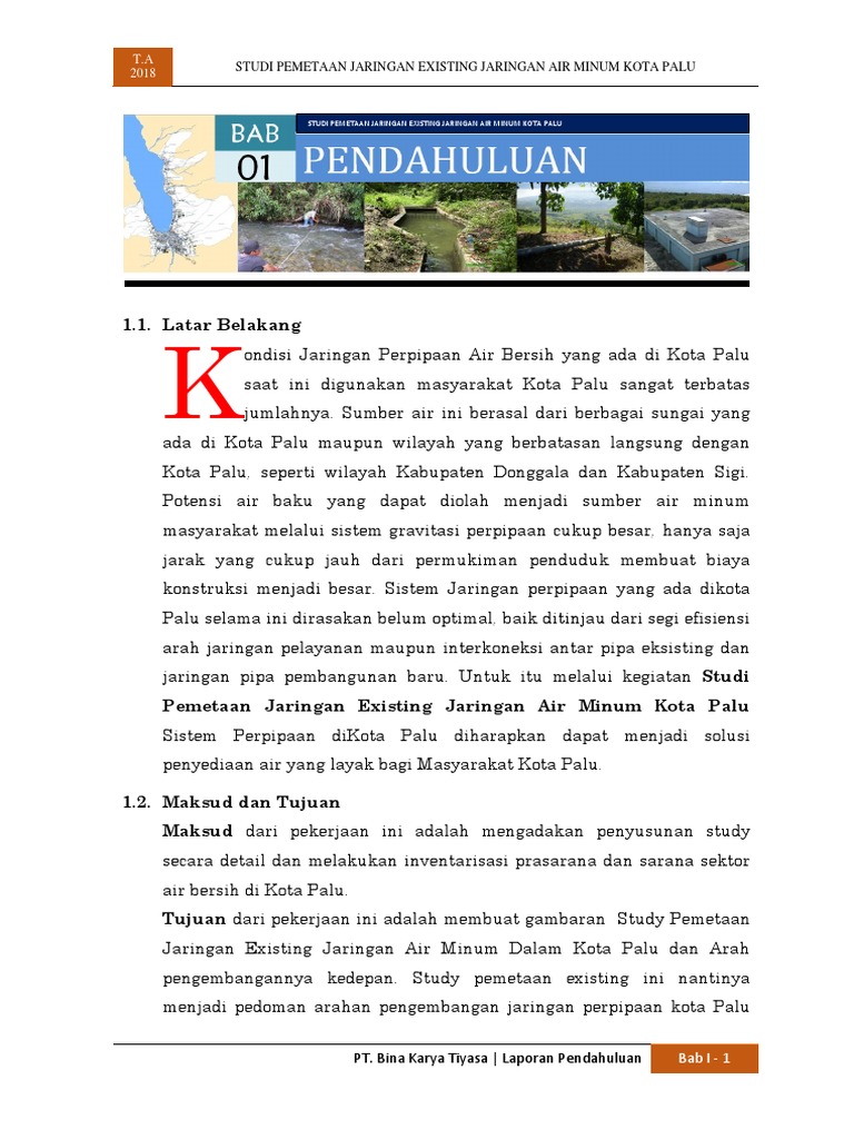 Laporan Pendahuluan Bab Ia | PDF