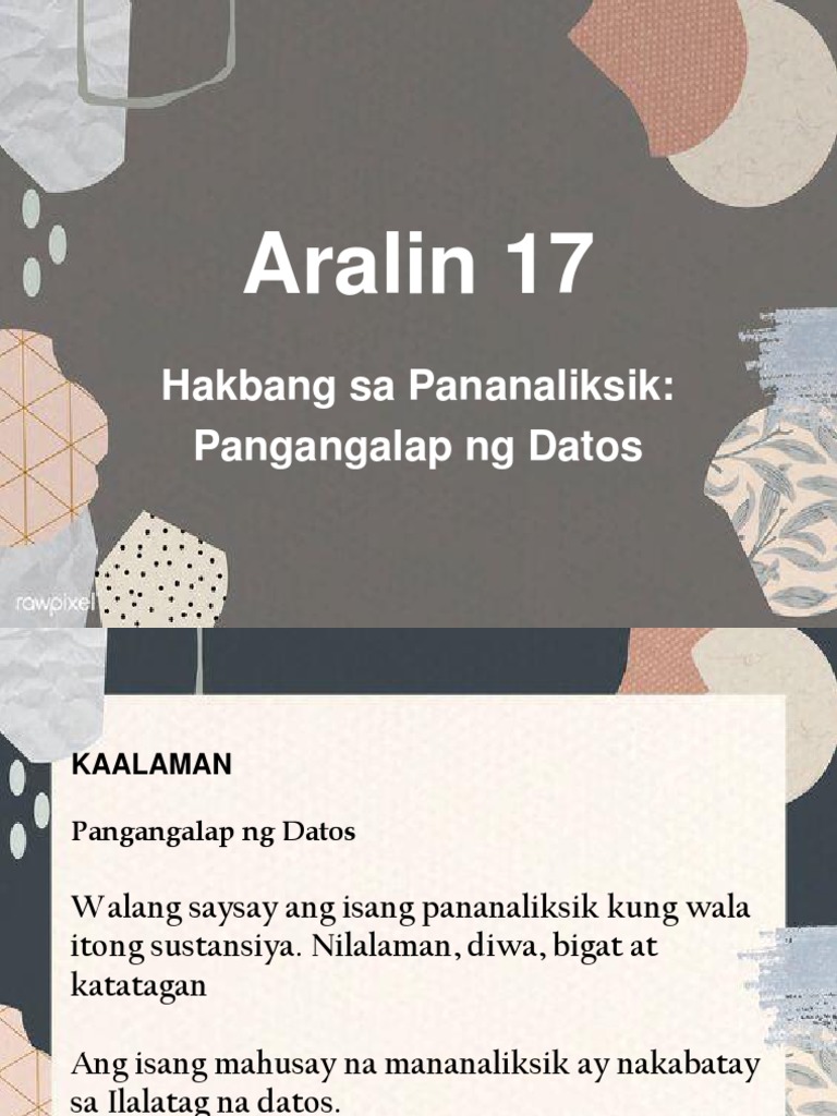 Pangkat 3 Aralin 17&18 | PDF