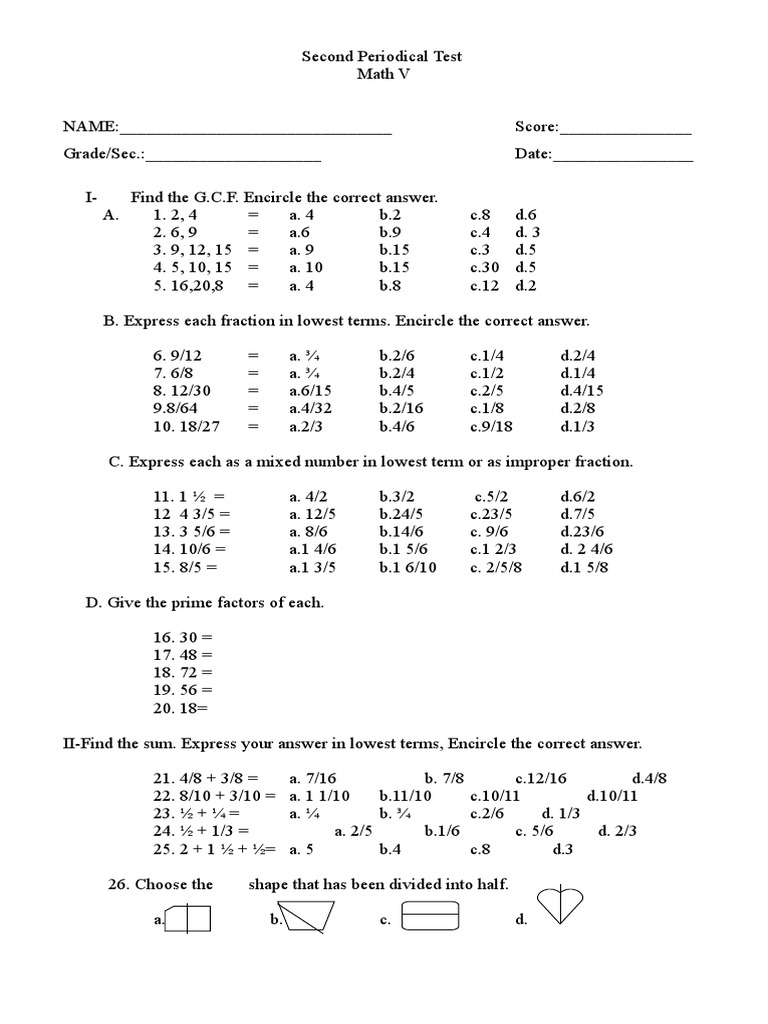 Math V | PDF | Multiplication | Fraction (Mathematics)