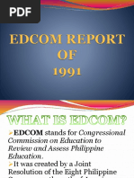 Edcom Report of 1991 | PDF | Quality Of Life | Sharing