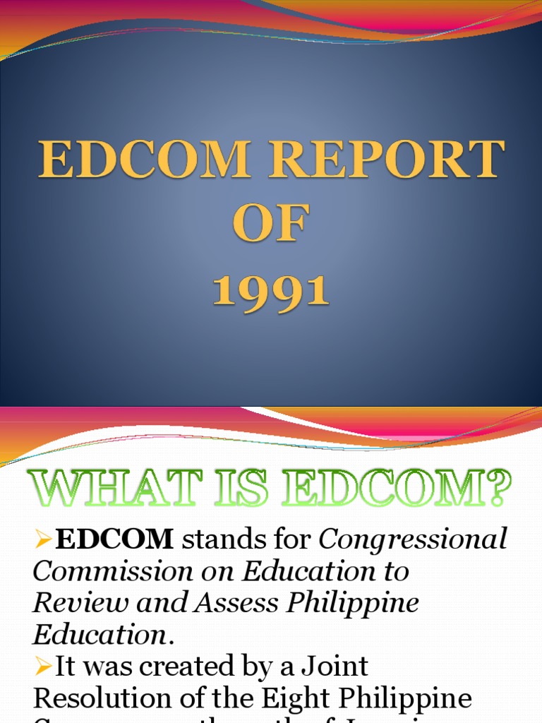 Edcom Report of 1991 | PDF | Teachers | Behavior Modification