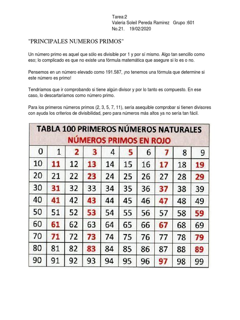 Criterios de Divisibilidad y Números Primos | PDF | Número primo | Números