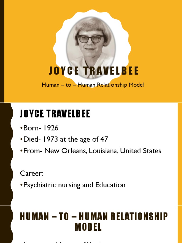 Nursing Theory - Joyce Travelbee | PDF | Social Science | Science ...