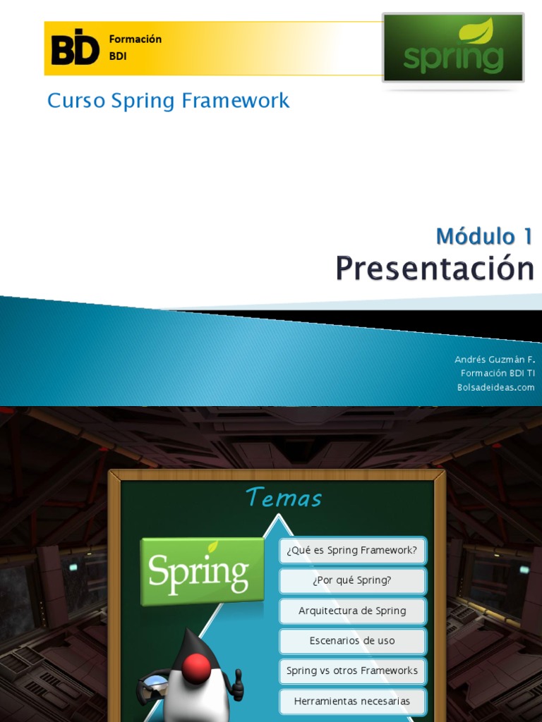 Curso Spring Framework esencial | PDF | Spring Framework | Marco de ...