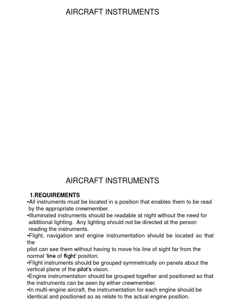 Understanding Modern Aircraft Instrument Systems: An Overview of Flight ...